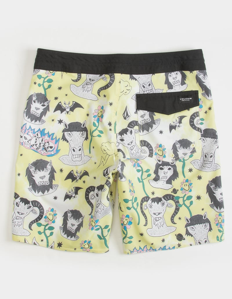 VOLCOM Surf Vitals Ozzy Stoney Mens Boardshorts - YELLOW COMBO - 34 ...