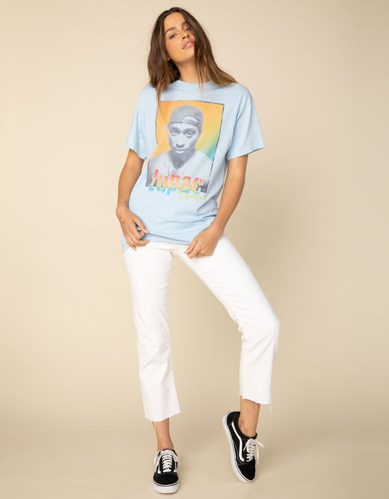 DAY Tupac Shakur Womens Boyfriend Tee - LIGHT BLUE | Tillys