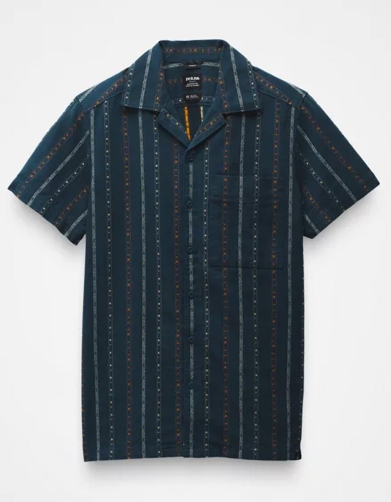 PRANA Mantra Heritage Mens Button Up Shirt - NIGHT | Tillys