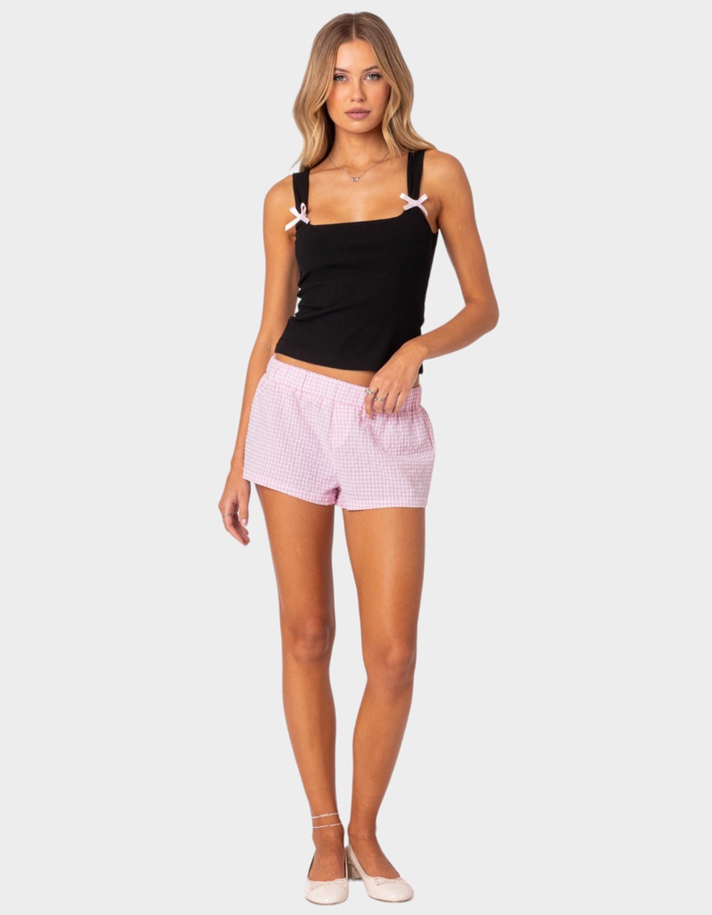 EDIKTED Lola Ribbed Tank Top - BLACK | Tillys