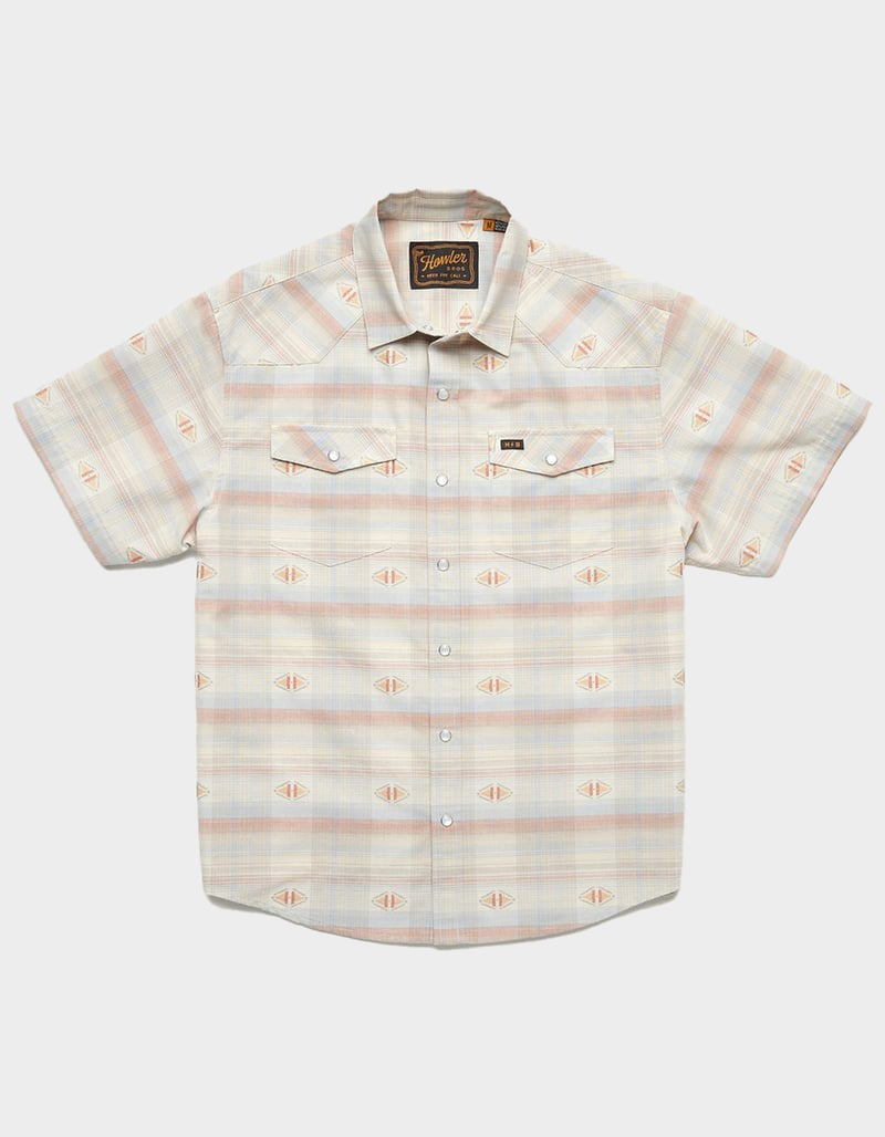 HOWLER BROS. H Bar B Mens Snap Front Shirt - CREAM | Tillys