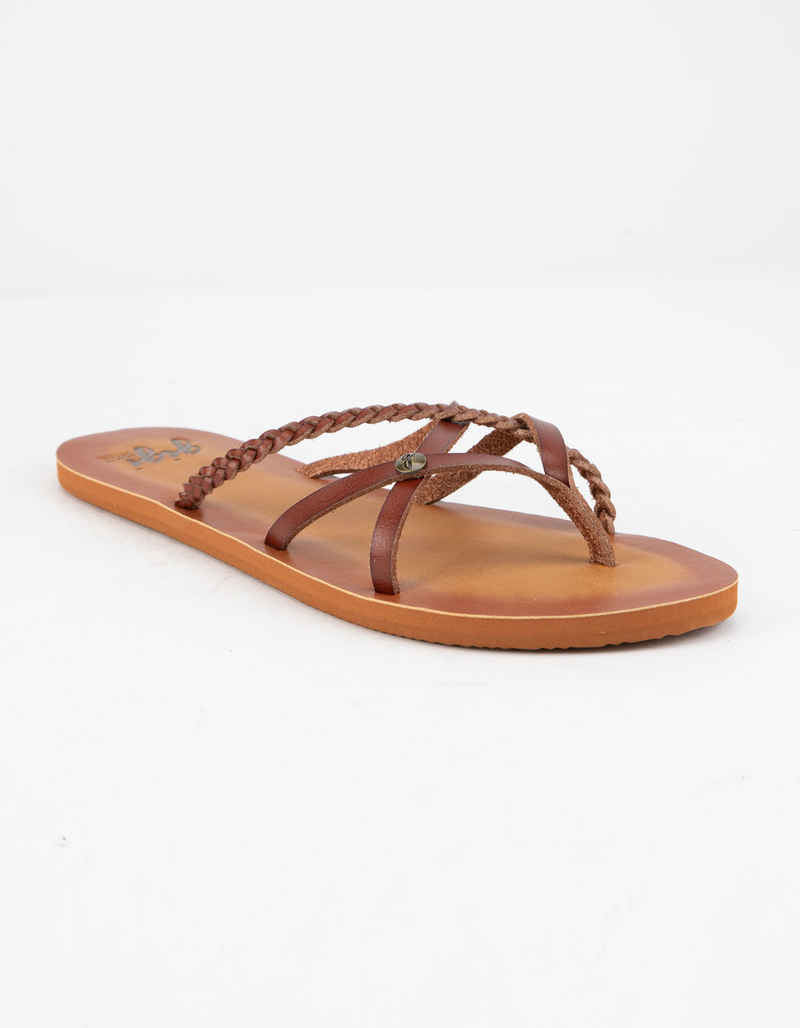 GIGI Criss Cross Cognac Womens Sandals - COGNAC - 10 | Tillys
