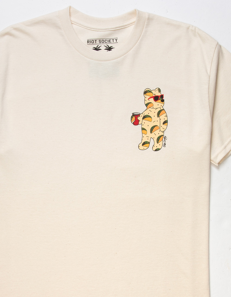 RIOT SOCIETY Taco Bear Mens Tee - CREAM | Tillys