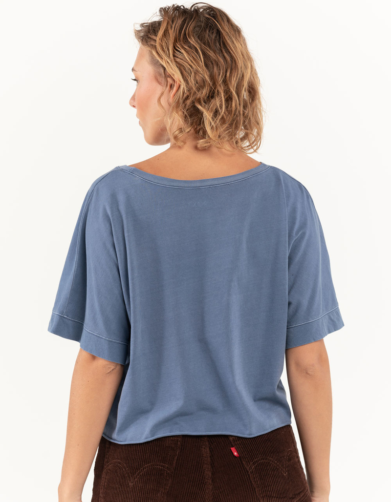 ROXY Palm Map Womens Crop Tee - BLUE | Tillys