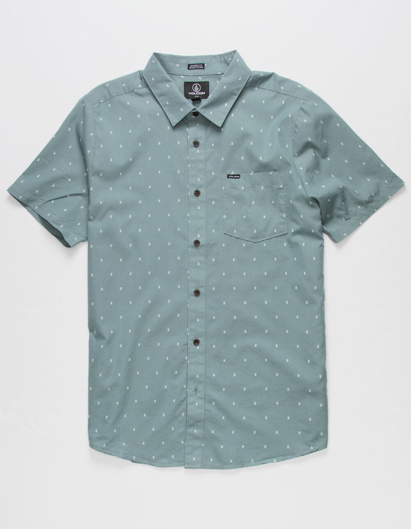 VOLCOM Janko Mens Button Up Shirt - SAGE - XL | Tillys