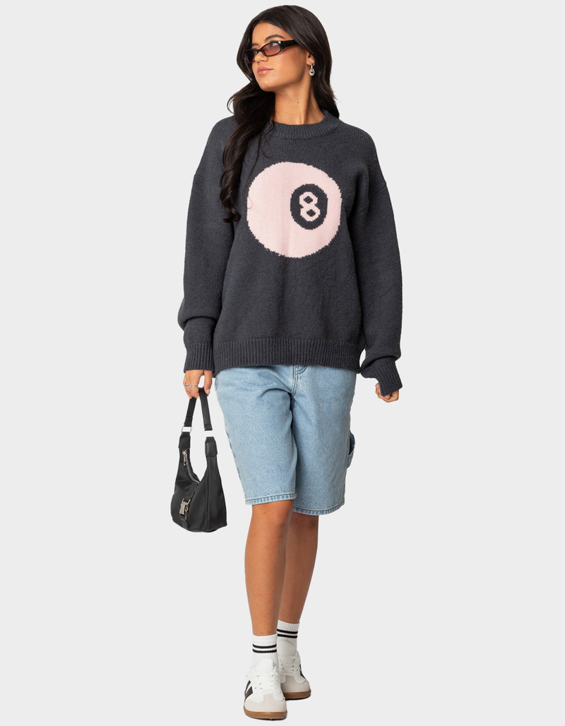 EDIKTED Magic 8 Oversized Chunky Knit Sweater - GRAY | Tillys