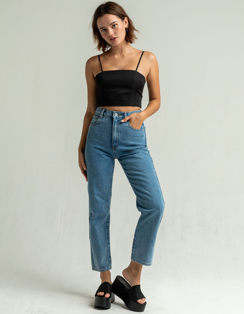 ABRAND JEANS A Venice Womens Straight Jeans - BLUE DENIM - 25 | Tillys