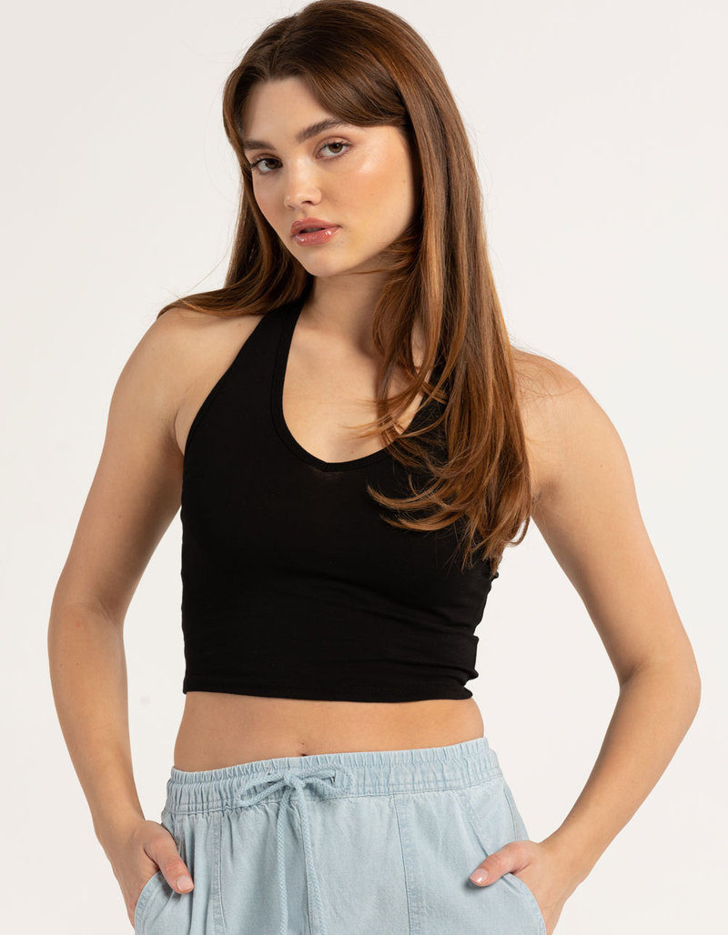 FULL TILT Halter Top - BLACK | Tillys