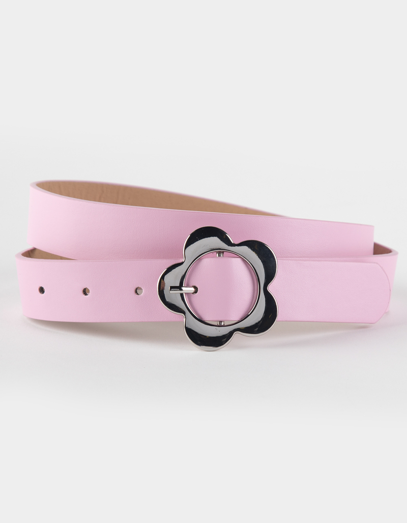 Floral Buckle Womens Belt - PINK | Tillys