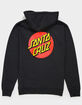 SANTA CRUZ Classic Dot Mens Zip-Up Hoodie - CHARCOAL | Tillys
