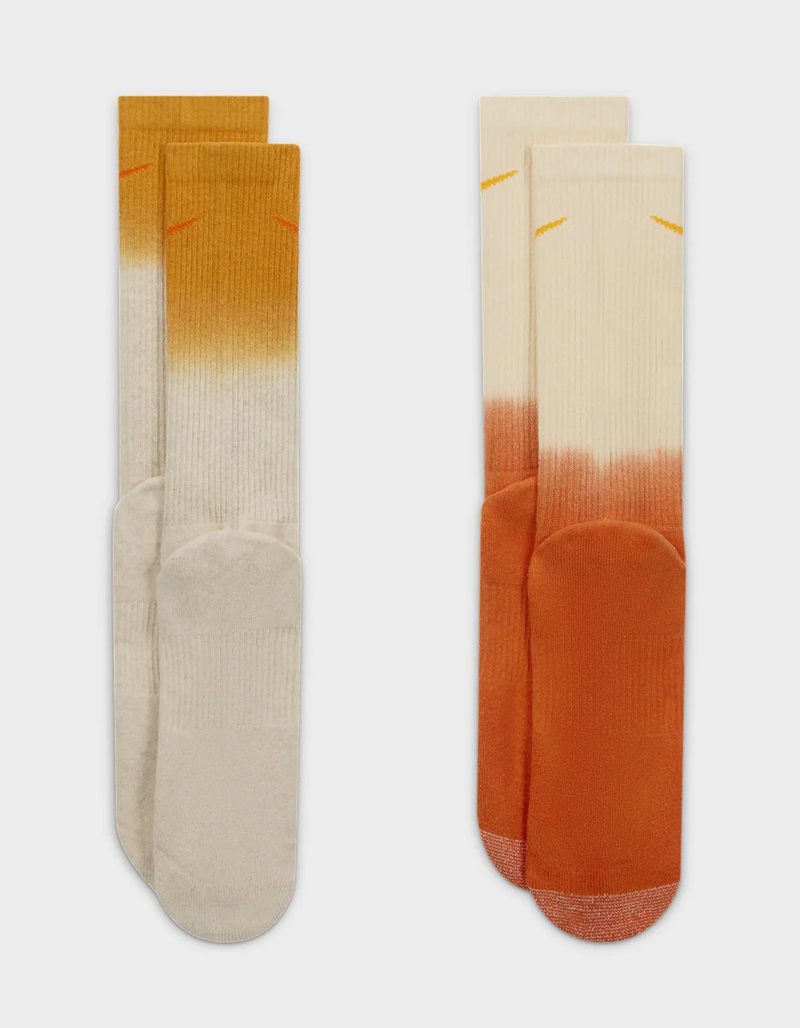 NIKE Everyday Plus Dip Dye Crew Socks - ORANGE | Tillys