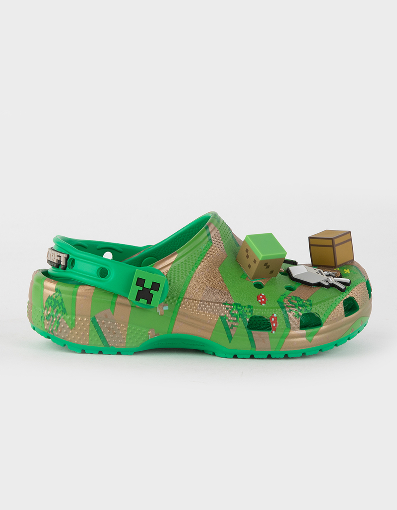 CROCS Elevated Minecraft Kids Clogs - GREEN | Tillys