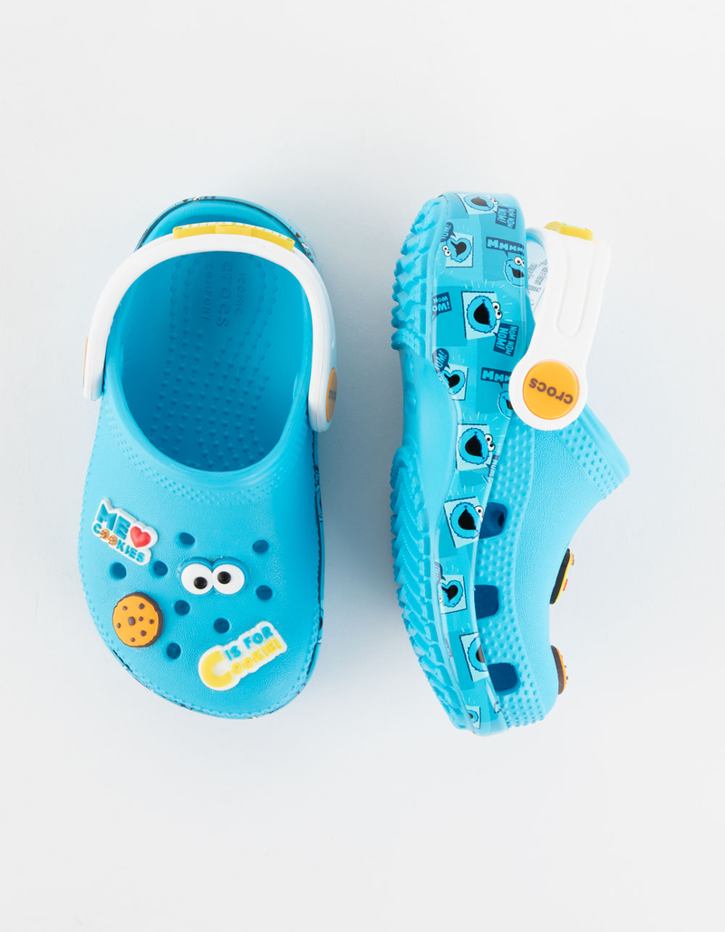 CROCS Cookie Monster Toddler Classic Clogs - BLUE/WHT | Tillys
