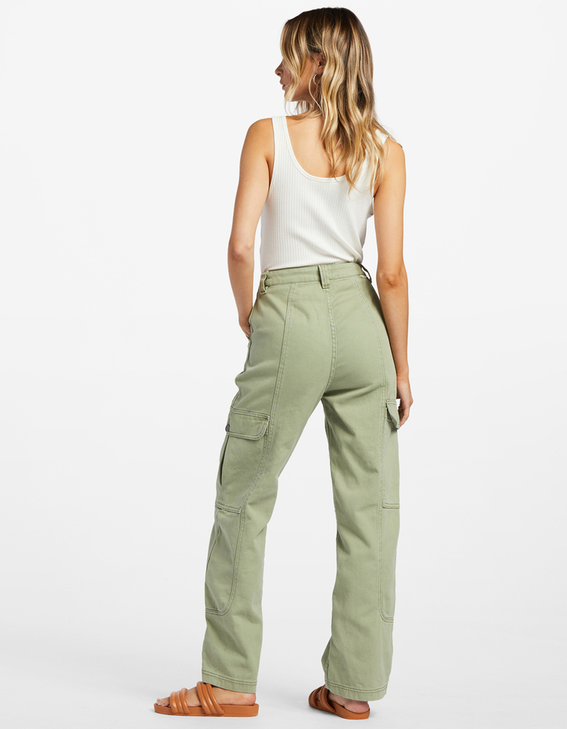 BILLABONG Wall To Wall Womens Denim Cargo Pants - ARMY | Tillys