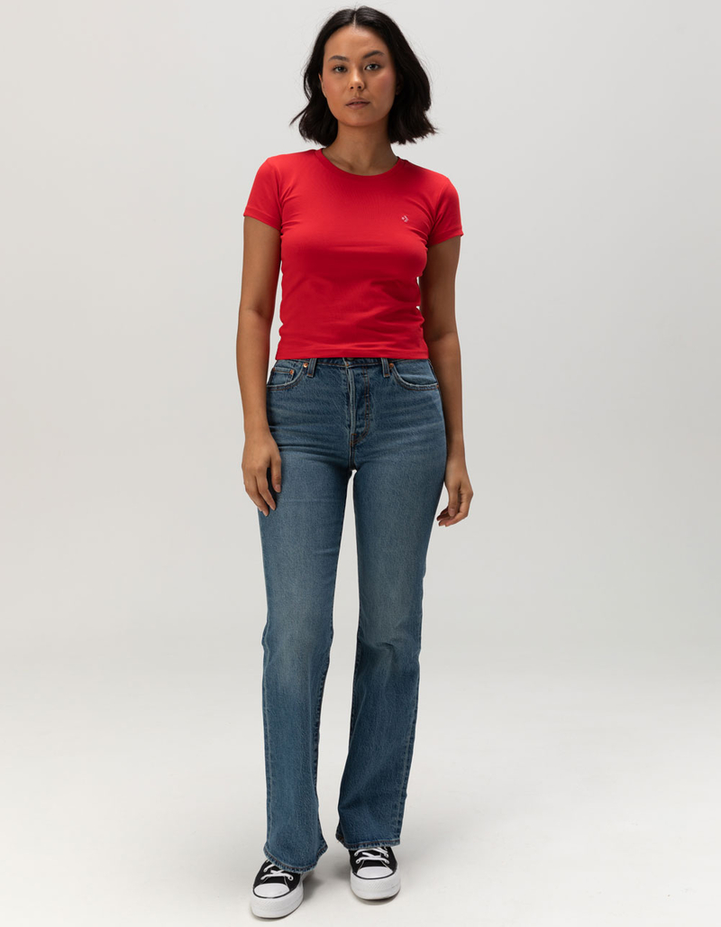 CONVERSE The Con Womens Slim Fit Tee - RED | Tillys