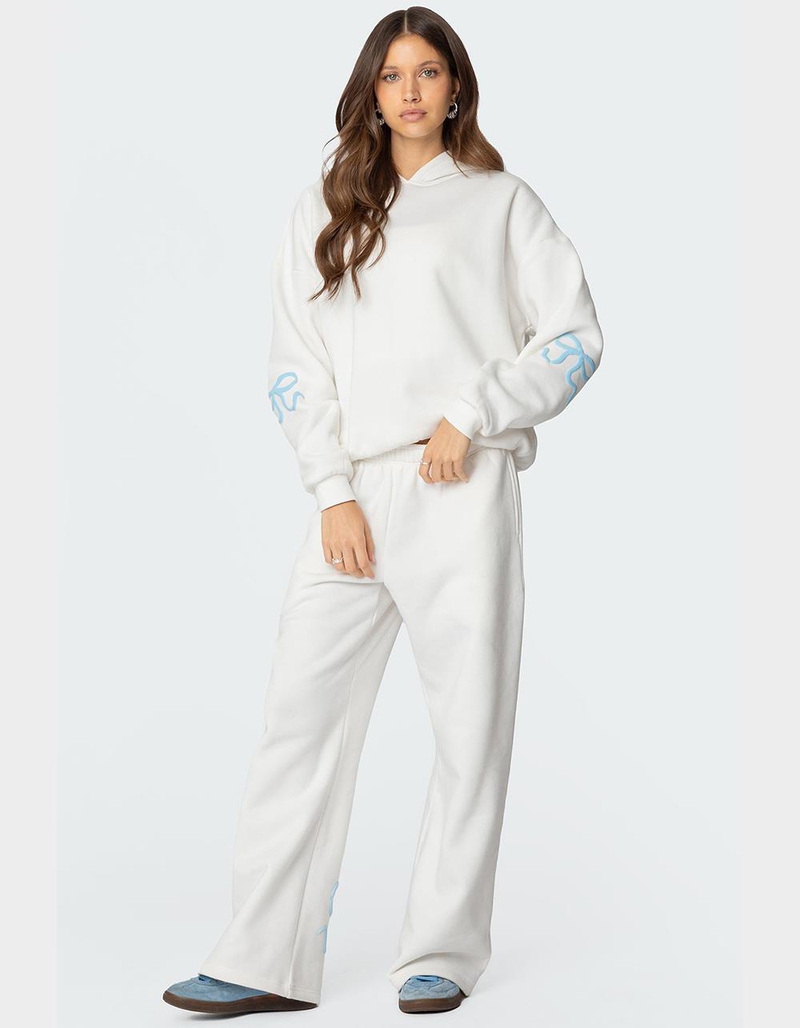 EDIKTED Bonney Bow Detail Hoodie - BEIGE | Tillys