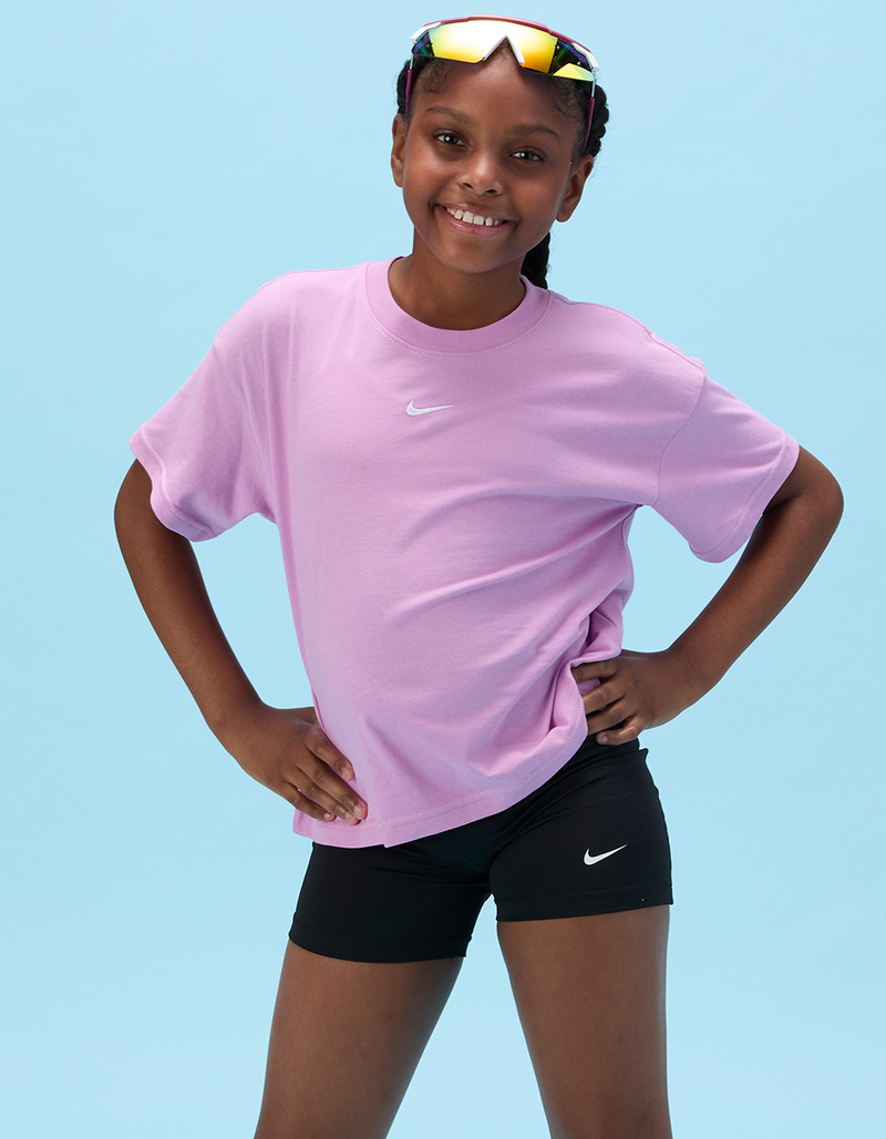 NIKE PRO Girls Compression Shorts - BLK/WHT | Tillys
