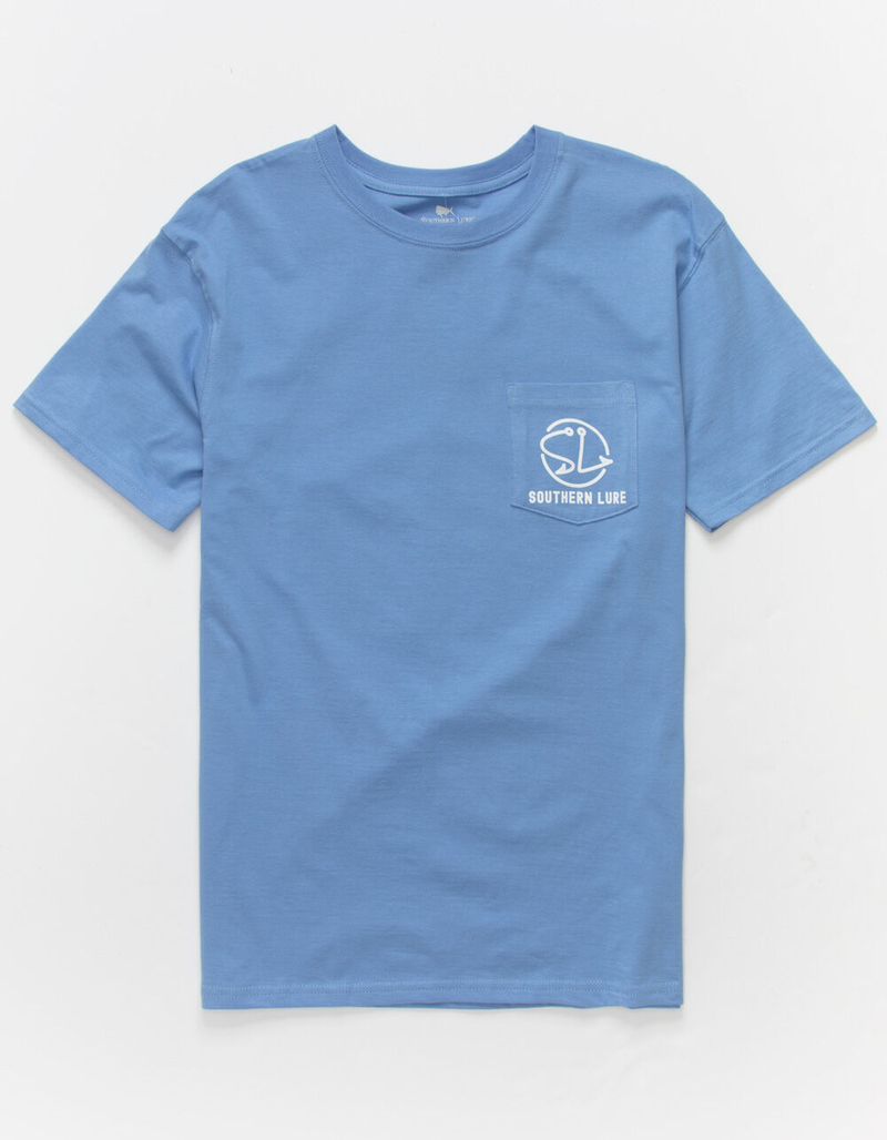 SOUTHERN LURE Outcast V2 Mens Pocket Tee - SLATE BLUE - M | Tillys