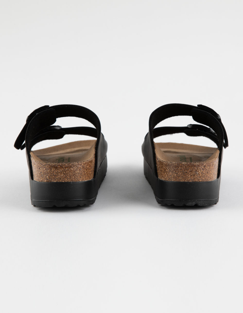 BIRKENSTOCK Papillio Arizona Vegan Flex Womens Platform Sandals - BLACK ...
