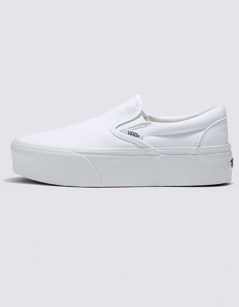 VANS Classic Slip-On Stackform Womens Shoes - WHITE - 6.5 | Tillys