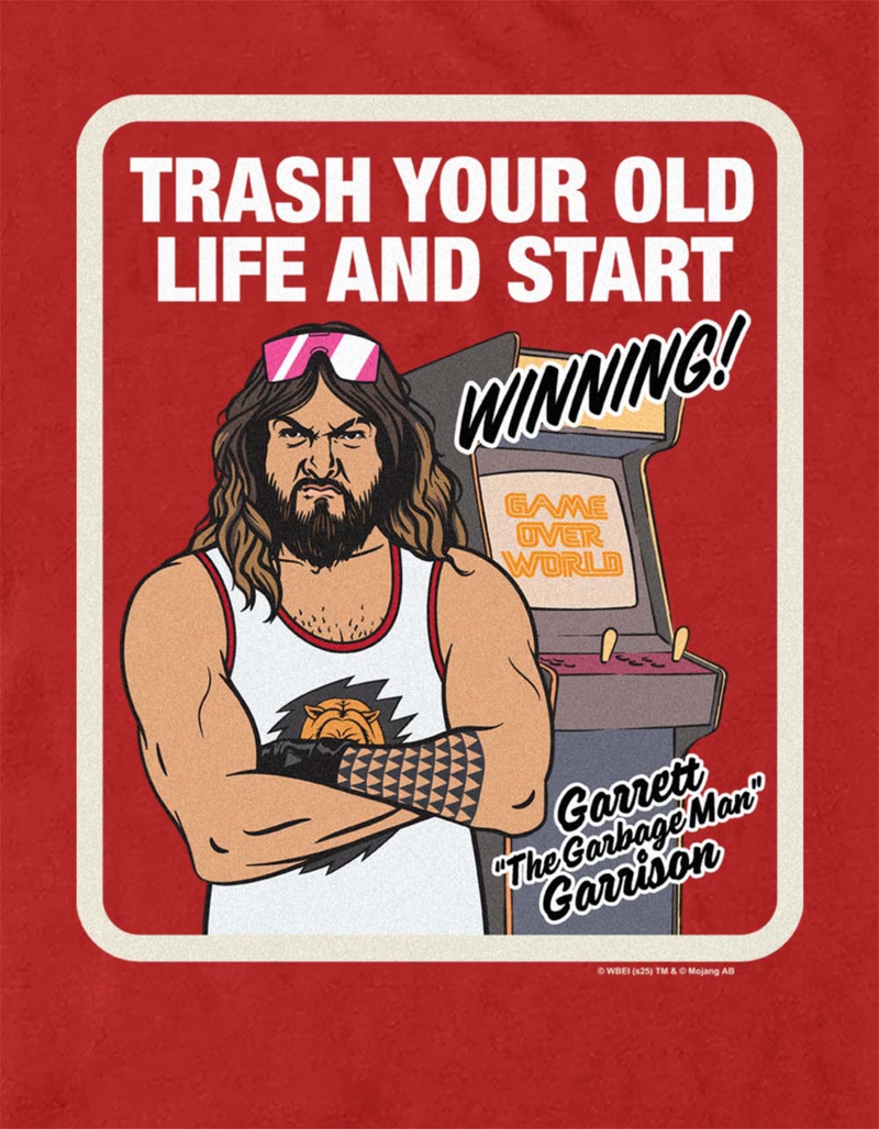 A MINECRAFT MOVIE The Garbage Man Unisex Tee - RED - XS | Tillys