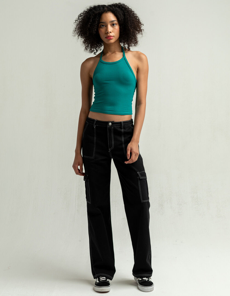 DESTINED Womens Dark Green Halter Top - DARK GREEN - XL | Tillys