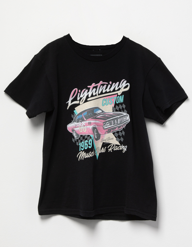 FULL TILT Car Girls Tee - WASHED BLACK - XS | Tillys