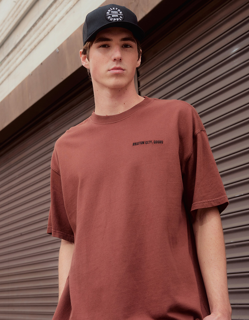 BRIXTON Quality Goods Mens Relaxed Knit Shirt - BROWN | Tillys