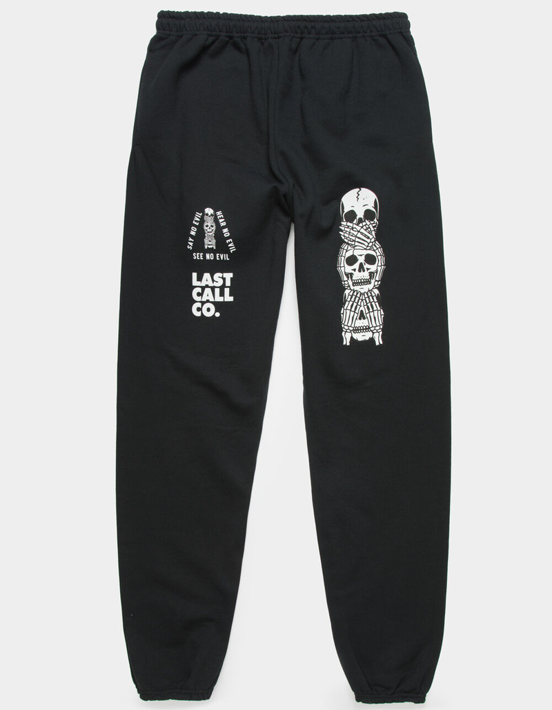 LAST CALL CO. 3 Rules Mens Sweatpants - BLACK | Tillys