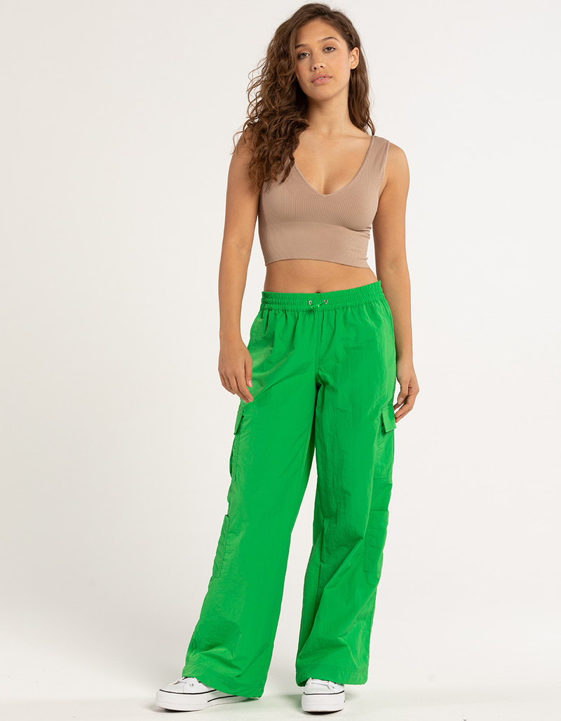 FULL TILT Low Rise Nylon Flight Womens Cargo Pants - GREEN | Tillys