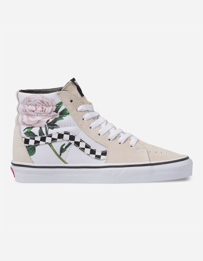 VANS Sk8-Hi Checker Floral Womens Shoes - TURTLEDOVE - 9 | Tillys