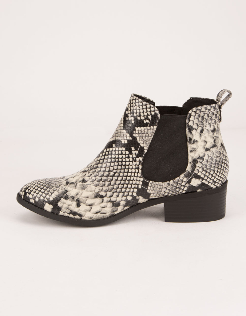CITY CLASSIFIED Chelsea Python Womens Booties - PYTHON | Tillys