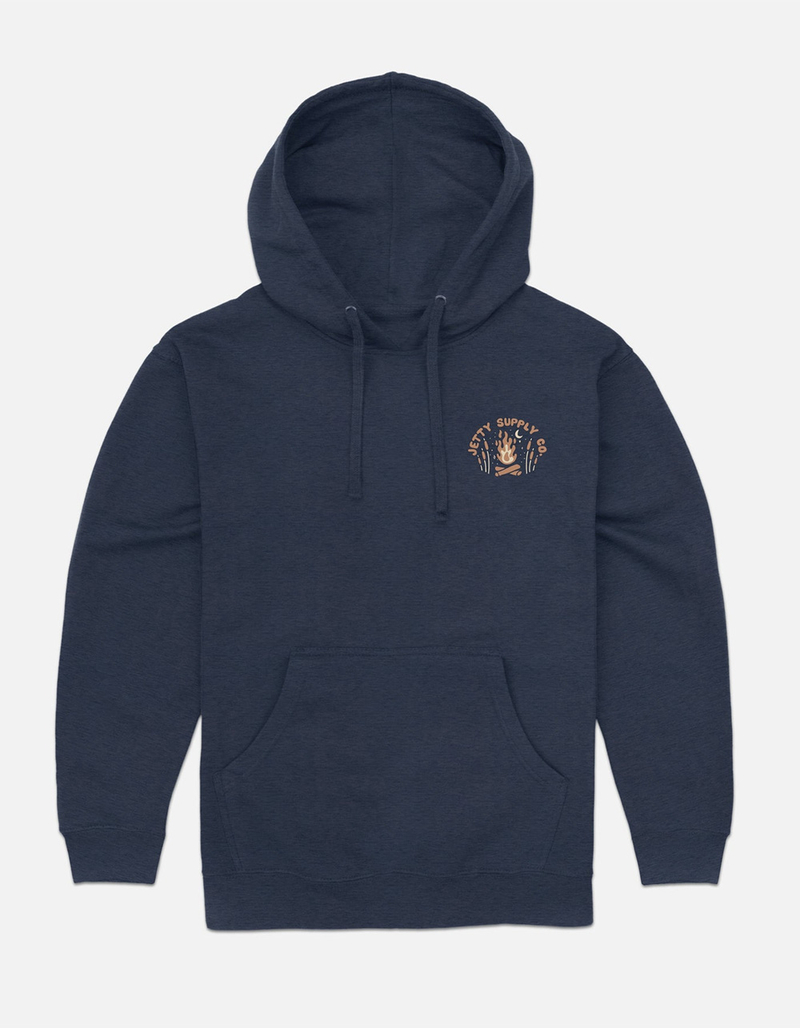 JETTY Wanderer Mens Fleece Hoodie - NAVY - S | Tillys