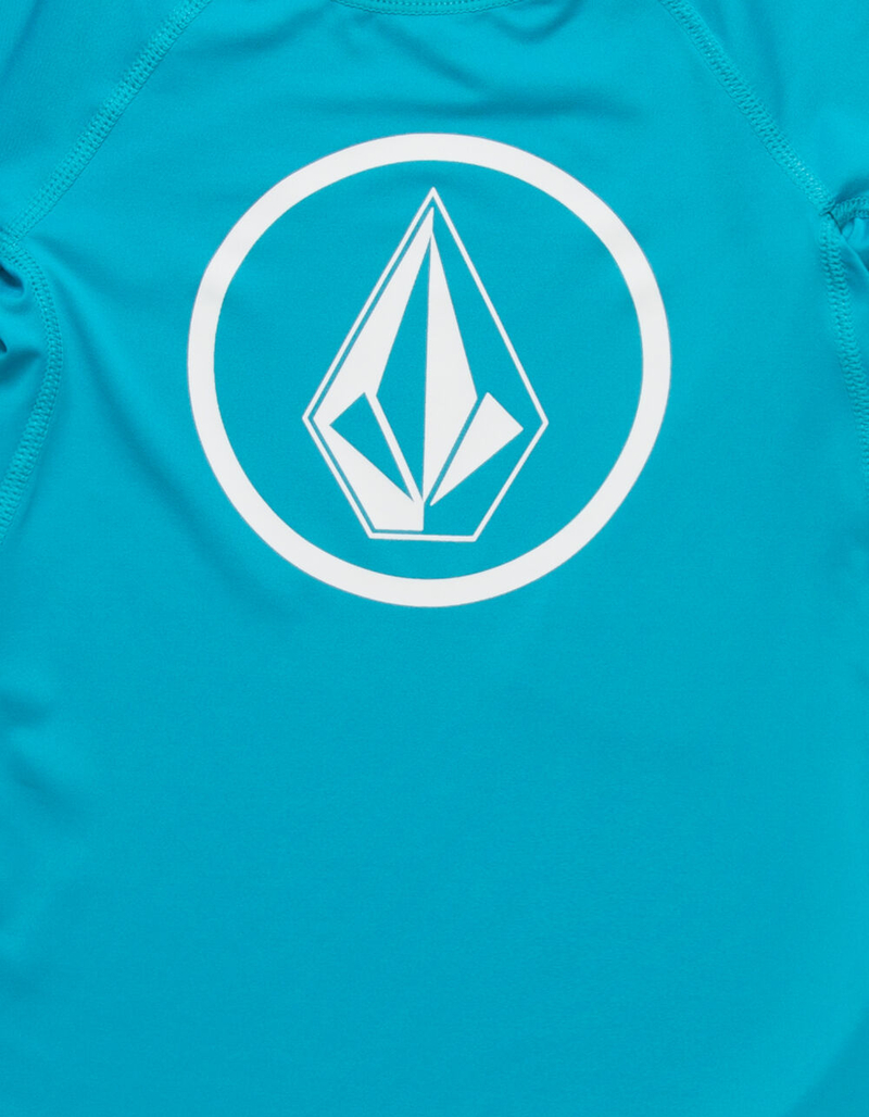VOLCOM Lido Solid Boys Rash Guard - TURQUOISE - M | Tillys
