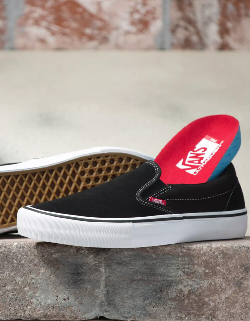 VANS Slip-On Pro Black & White Shoes - BLACK/WHITE - M5/ W6.5 | Tillys