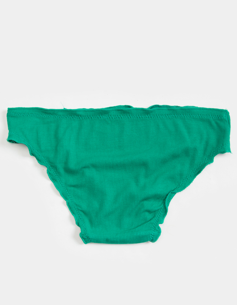 Sky And Sparrow Ribbed Lettuce Edge Bikini Panties Forest Tillys