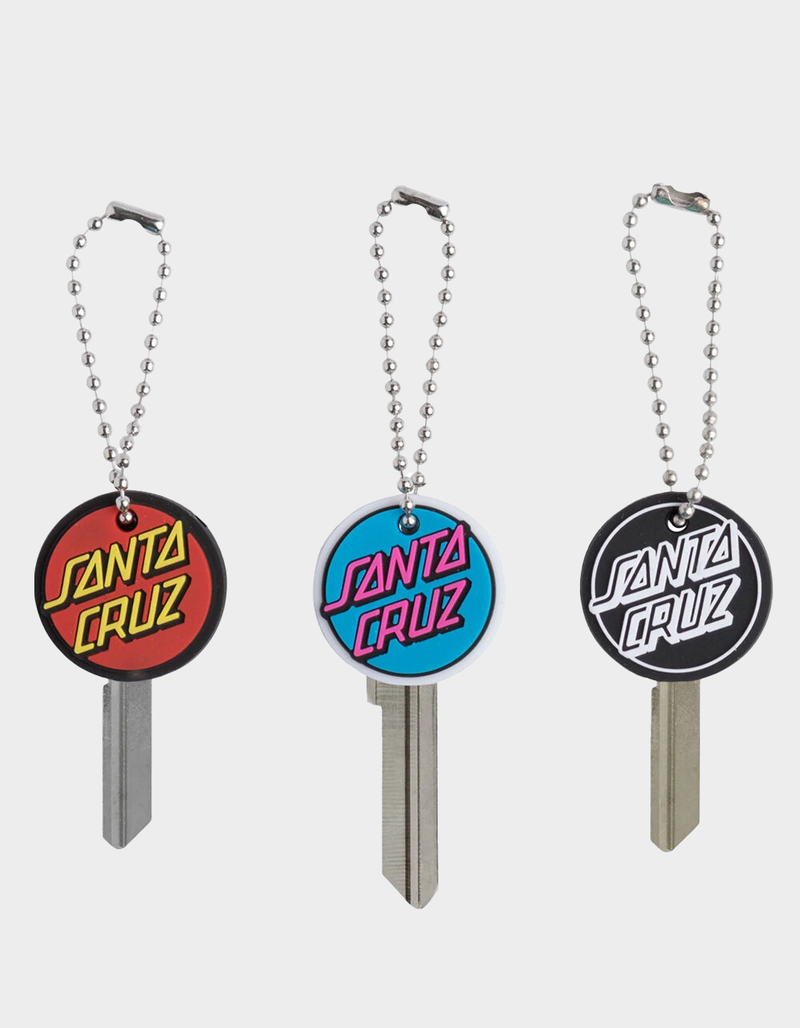 SANTA CRUZ Multi Dots 3 Pack Key Cover - ASST - ONE SIZE | Tillys