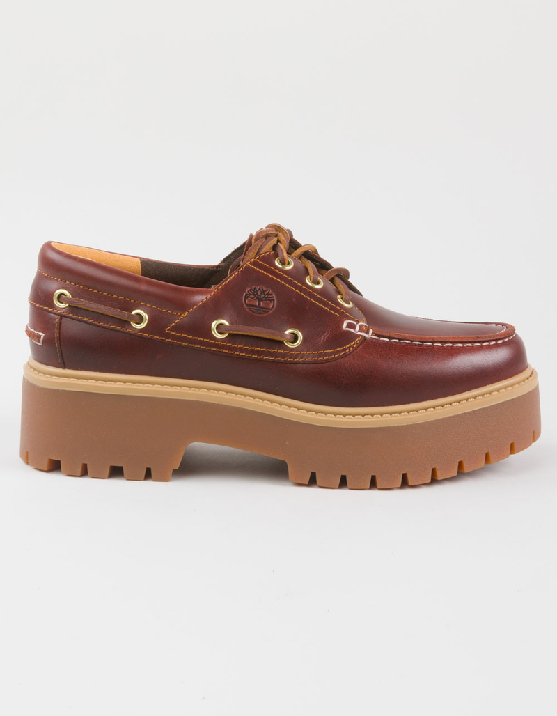 TIMBERLAND Stone Street Womens Boat Shoes - MAHOGANY | Tillys