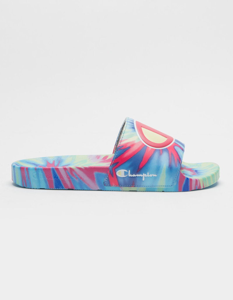 CHAMPION IPO Tie Dye Womens Slide Sandals - PINK | Tillys