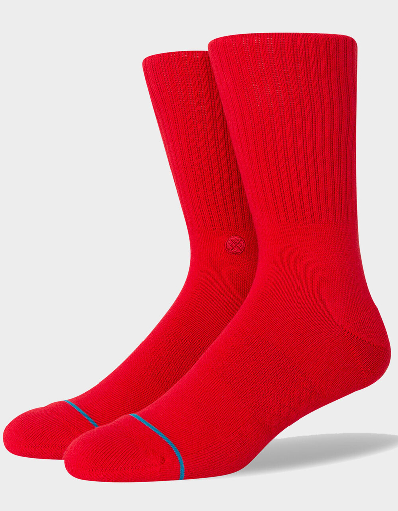 STANCE Icon Mens Crew Socks - RED | Tillys