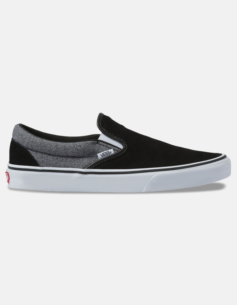 VANS Suede Classic Slip-On Suiting & Black Shoes - SUITING/BLACK - M7 ...