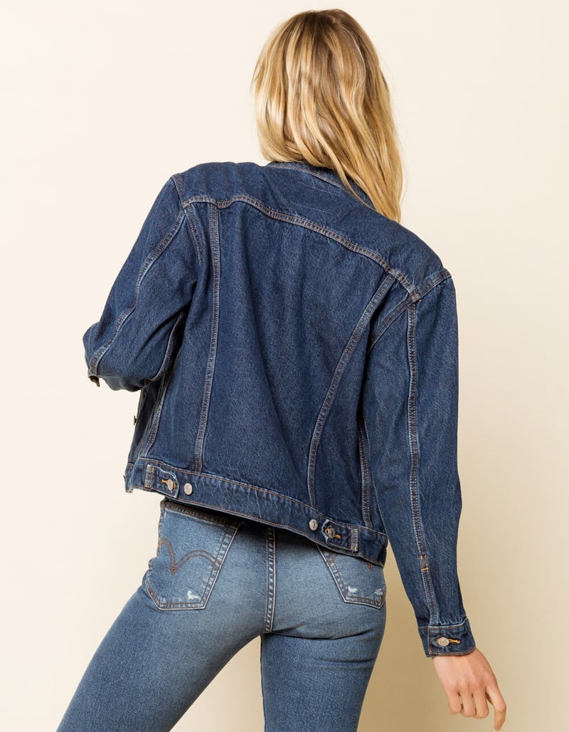 LEVI'S Ex-Boyfriend Womens Denim Jacket - DARK STONE - M | Tillys