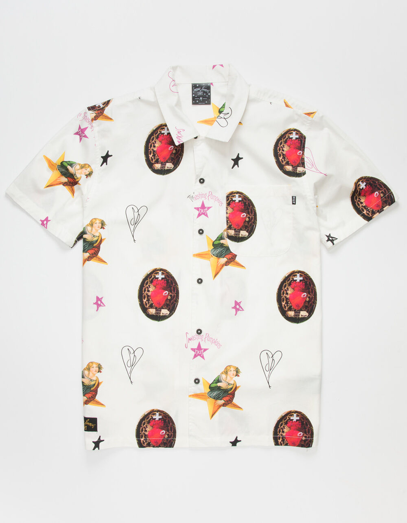 HUF x The Smashing Pumpkins Daydream Mens Shirt - WHITE COMBO - L | Tillys
