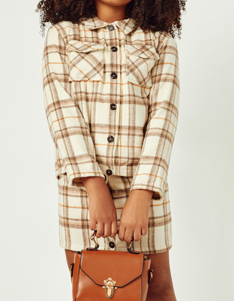 HAYDEN Girls Plaid Shacket - CRMCO | Tillys