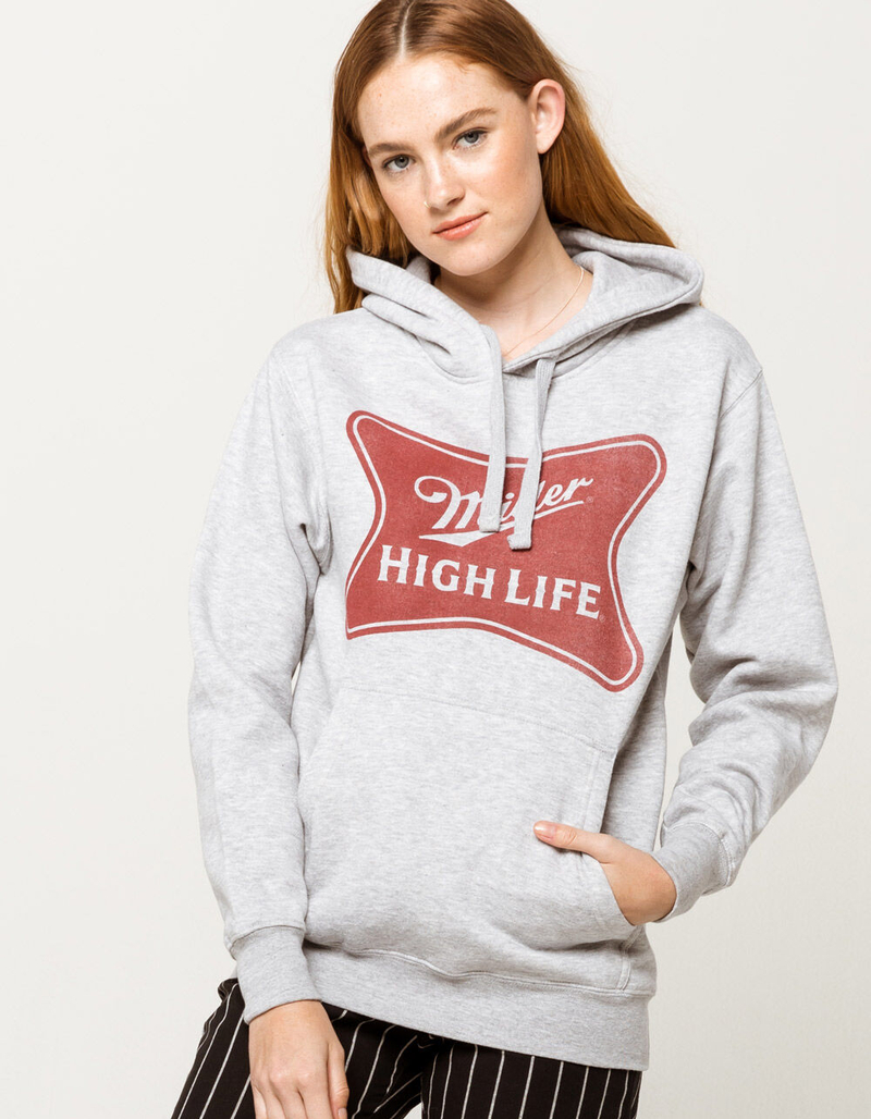 MIGHTY FINE Miller Light Womens Hoodie - HEATHER GRAY - M | Tillys