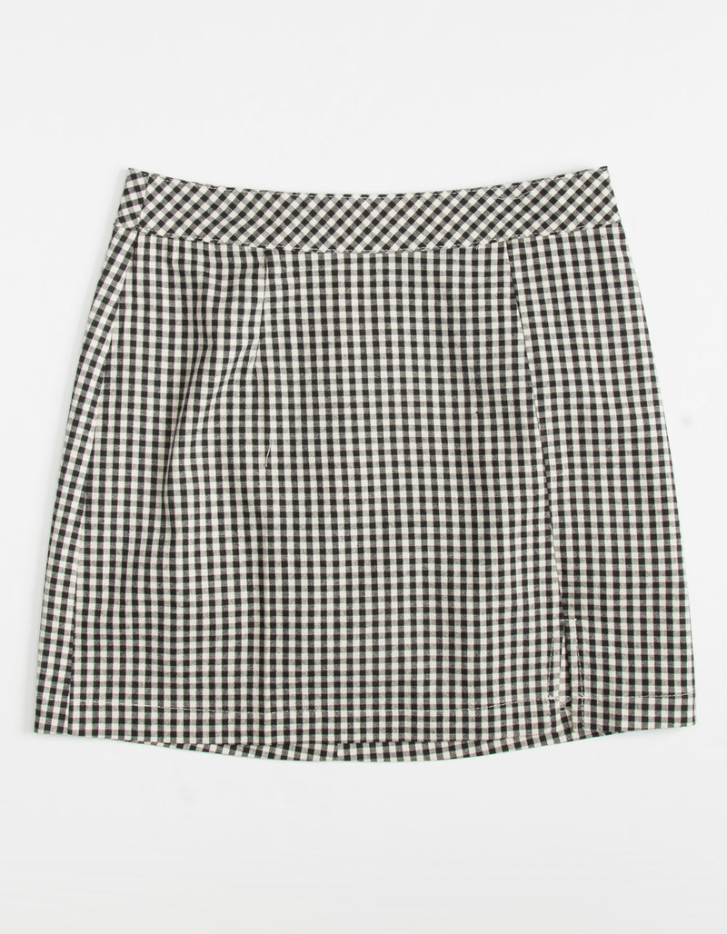IVY & MAIN Gingham Mini Skirt - BLK/WHT - L | Tillys