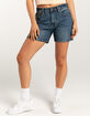 RSQ Womens High Rise Midi Shorts - Dark Wash | Tillys