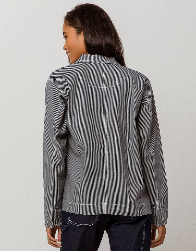 DICKIES Railroad Stripe Chore Jacket - NAVY/WHITE - S | Tillys