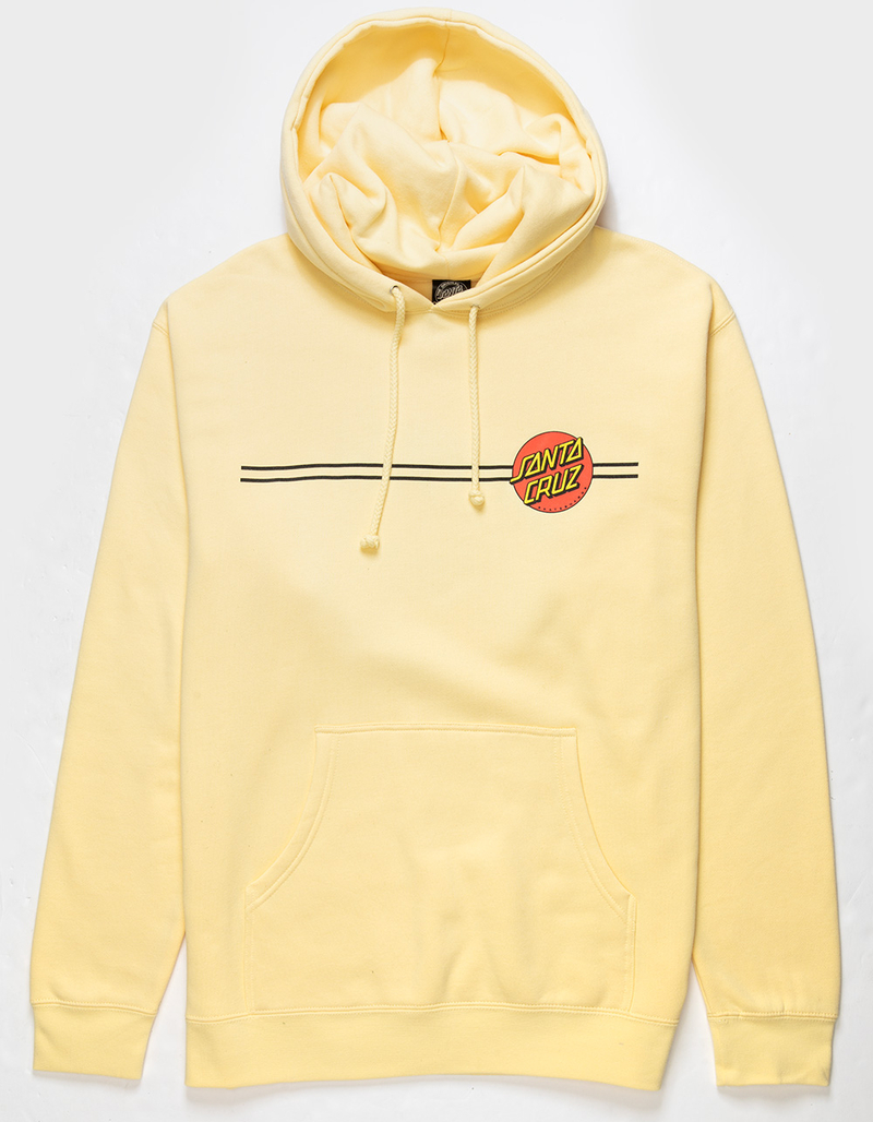 SANTA CRUZ Classic Dot Mens Fleece Pullover Hoodie - LT YELLOW - S | Tillys