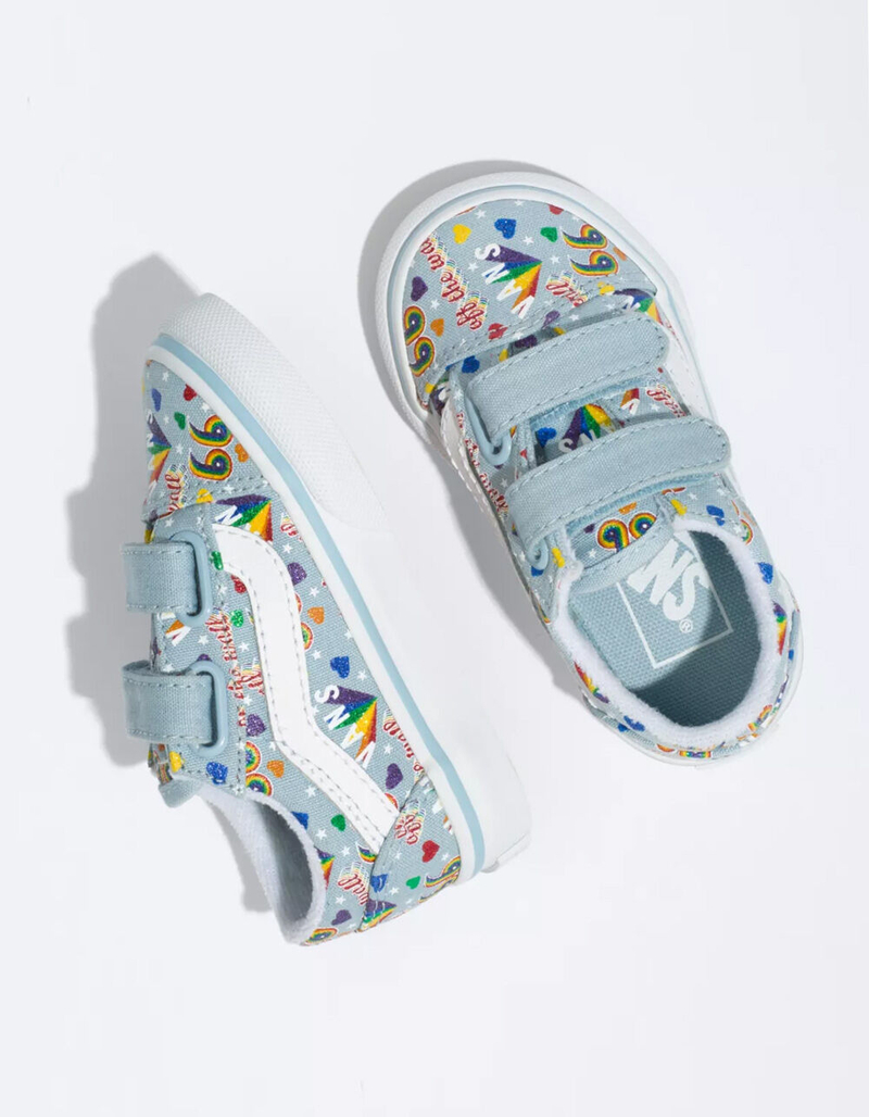 VANS Rainbow Vans Old Skool V Toddler Shoes - BLUE - 8 | Tillys